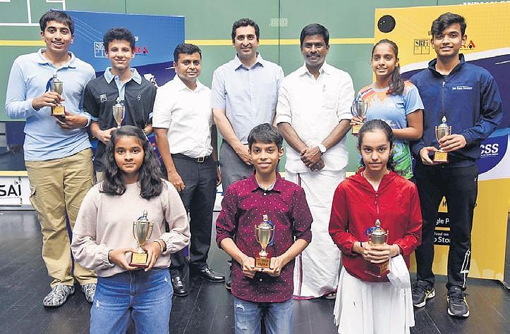 Arihant KS and Anahat Singh bag titles in ISTA Junior Open squash meet