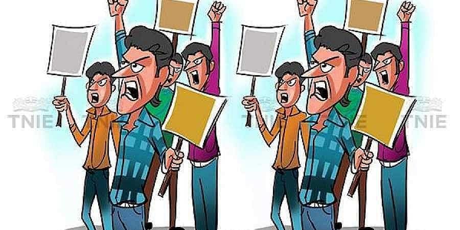 Protest held against toll gate at Maranthai in Tamil Nadu