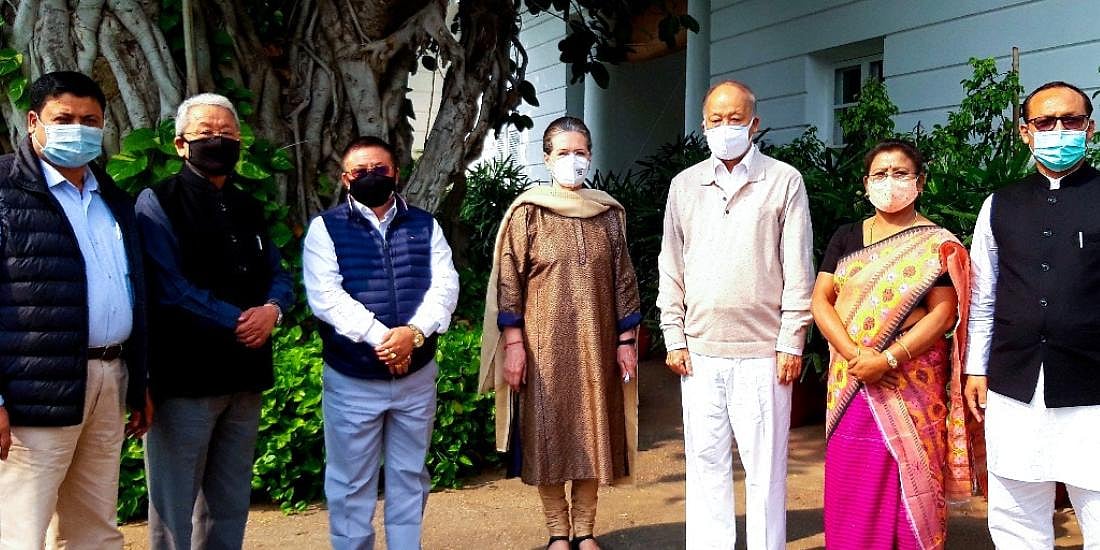 Manipur Congress leaders meet party chief Sonia Gandhi, discuss ...