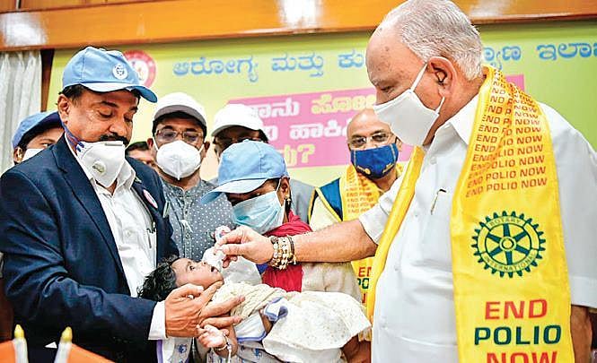 Don’t miss polio dose: CM Yediyurappa’s advice to parents