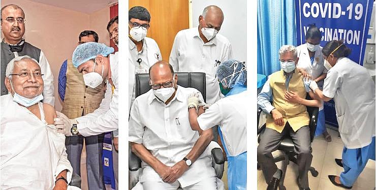 VVIPs lead the way, get first dose