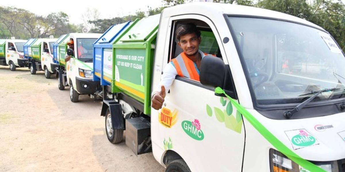 MAUD minister KT Rama Rao flags off 325 Swachh autos for garbage ...