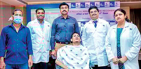 Apollo doctors save life of youth who fell from 17th floor