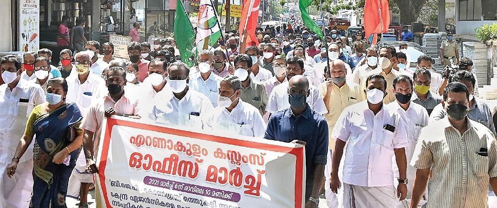 LDF takes out protest march to Customs offices