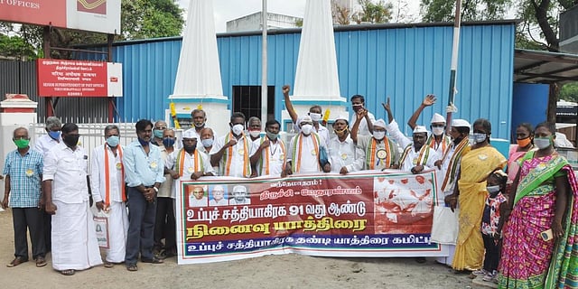 Gandhians upset as Salt Satyagraha March re-enactment cut short