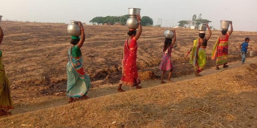 Women in Karnataka's Palar village trek miles for pots of water