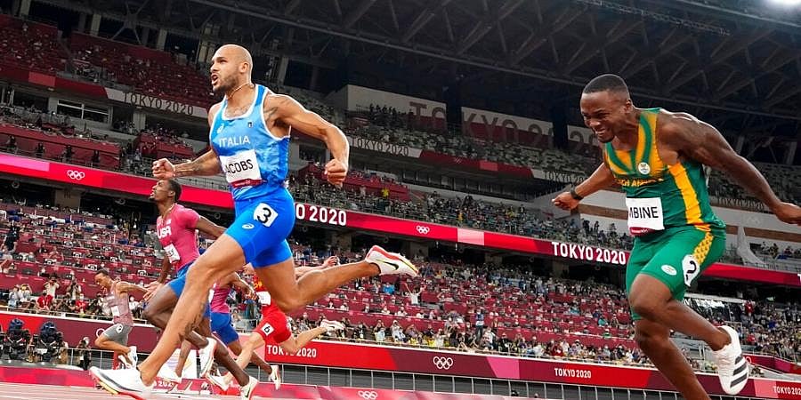 Italian Lamont Marcell Jacobs wins Olympic 100 m gold to become 'world ...