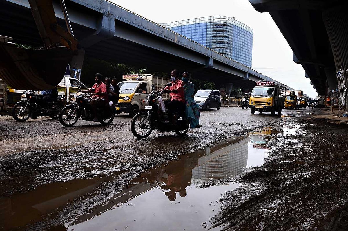Back-breaking, risky rides on Ambattur roads