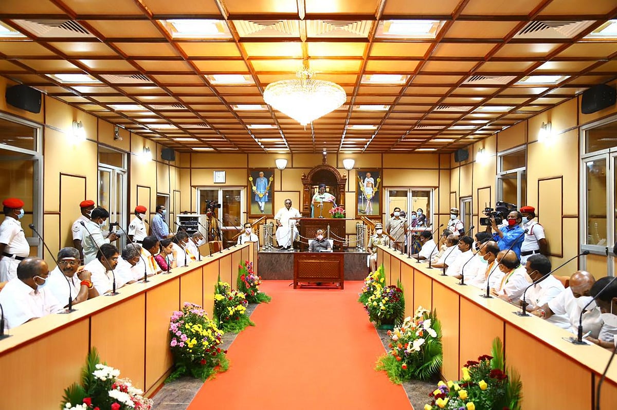 COVID safety norms go for a toss in Puducherry Assembly as budget ...