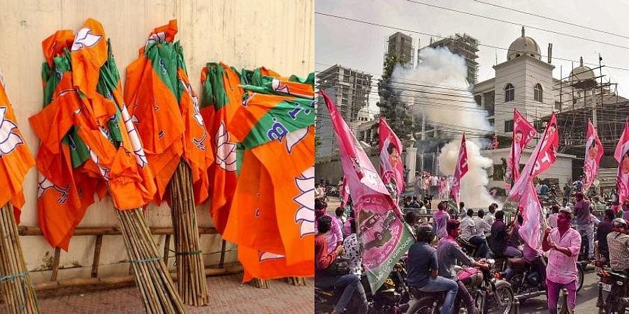 BRS, BJP political war now on posters in Telangana