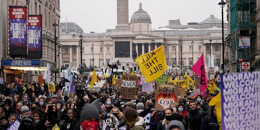 UK plan to curb protests faces opposition in Parliament