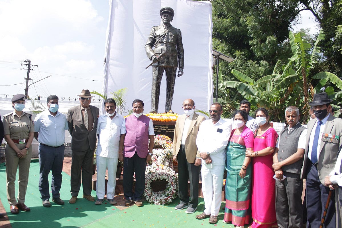 Field Marshal Cariappa’s 123rd birth anniversary observed with ...