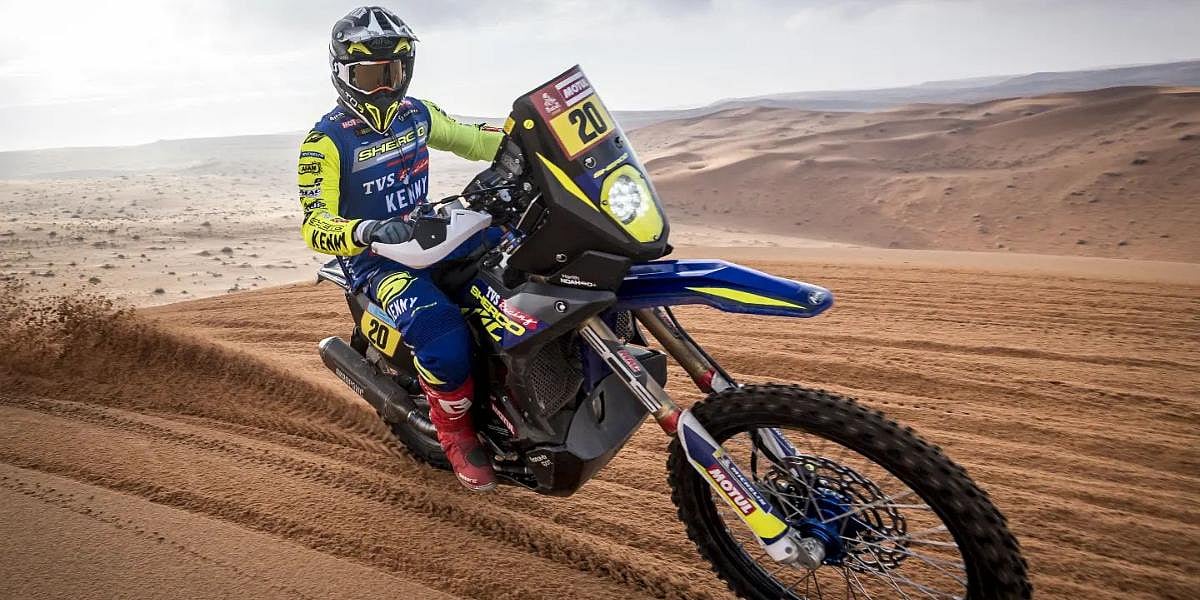 Dakar Rally: India's lone rider Harith Noah placed overall at 28th rank ...