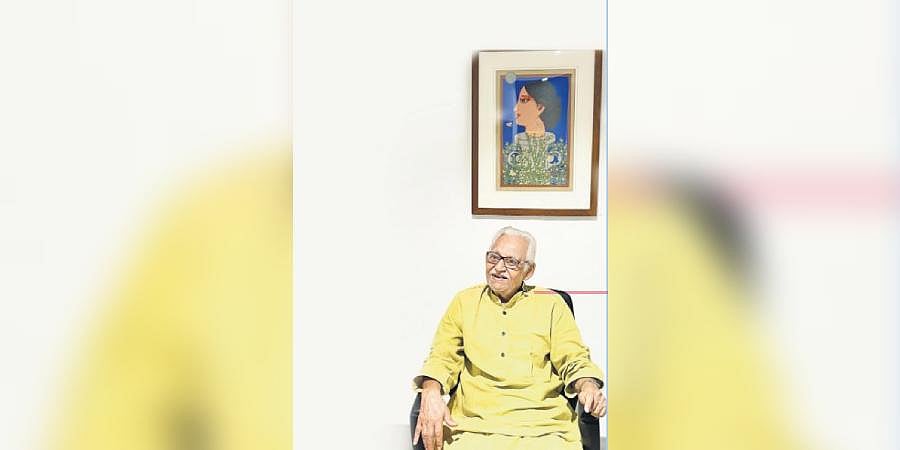 The line master: Artist Lalu Prasad Shaw displays his seven-decade-long ...