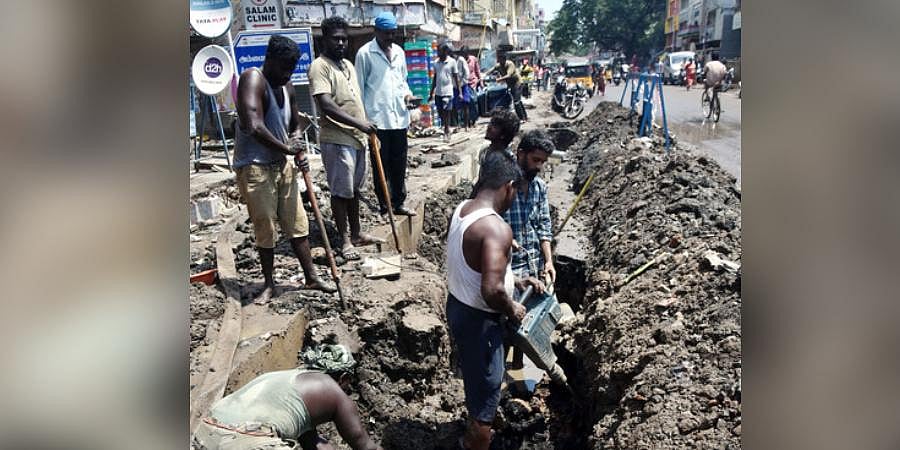 Pulianthope goes without water supply for a month