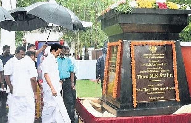 Ambedkar statue: Thirumavalavan thanks Stalin