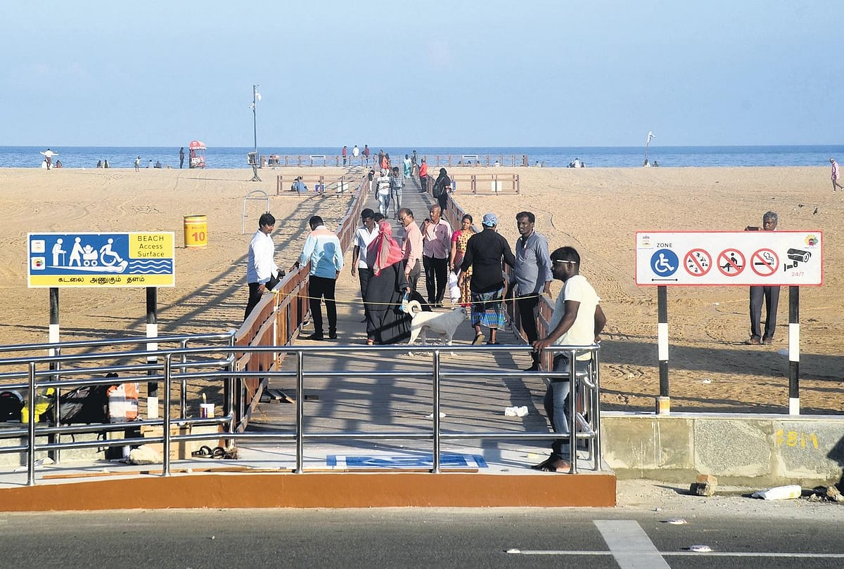 Disabled-friendly ramp on Marina beach to open on Sunday