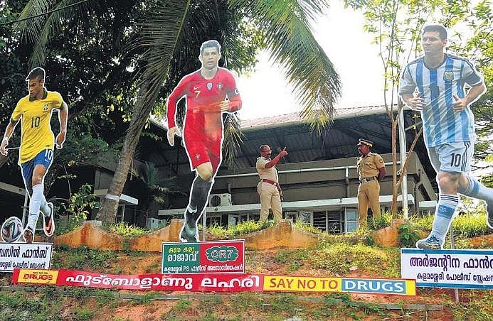 Police use football fever to drive anti-drug campaign
