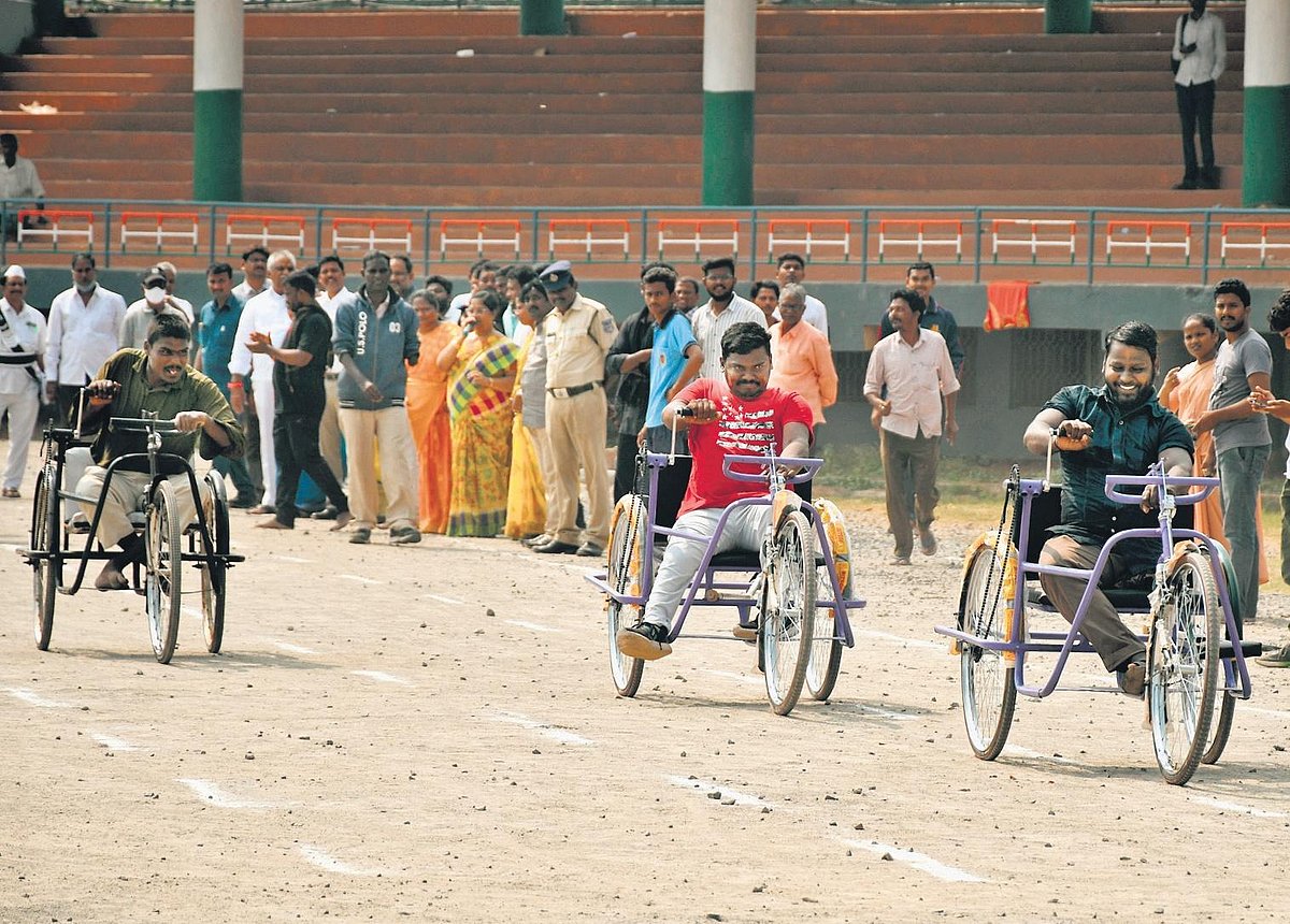 Differently-abled students from 8 schools take part in sports competition