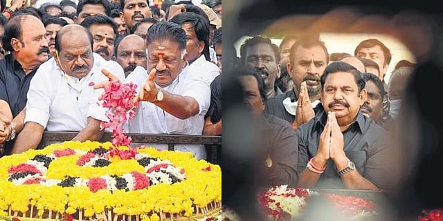 EPS, OPS, Sasikala separately pay homage to MGR