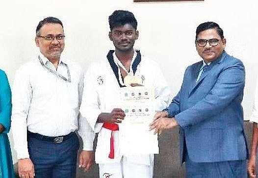 VIT-AP karateka bags two medals at National ITF Taekwondo Championship
