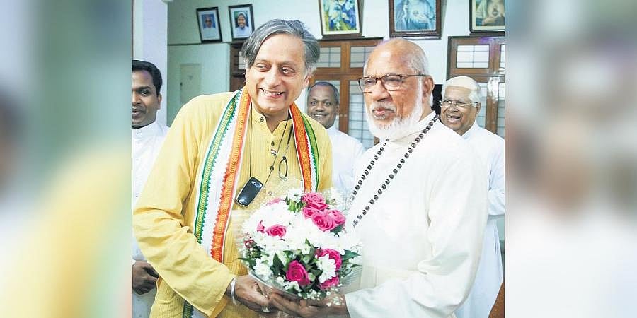 Tharoor meets Cardinal Alencherry