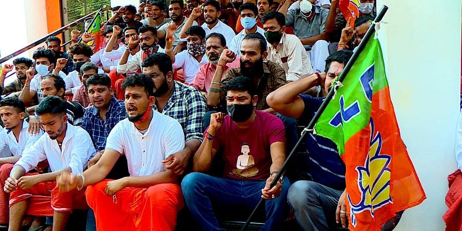 Angry BJP workers lock party office in Kasargod, revolt against 'nexus ...