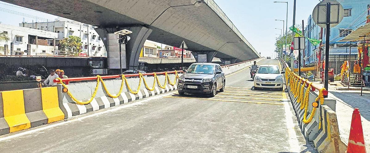Talasani launches last down ramp of PVNR Expressway
