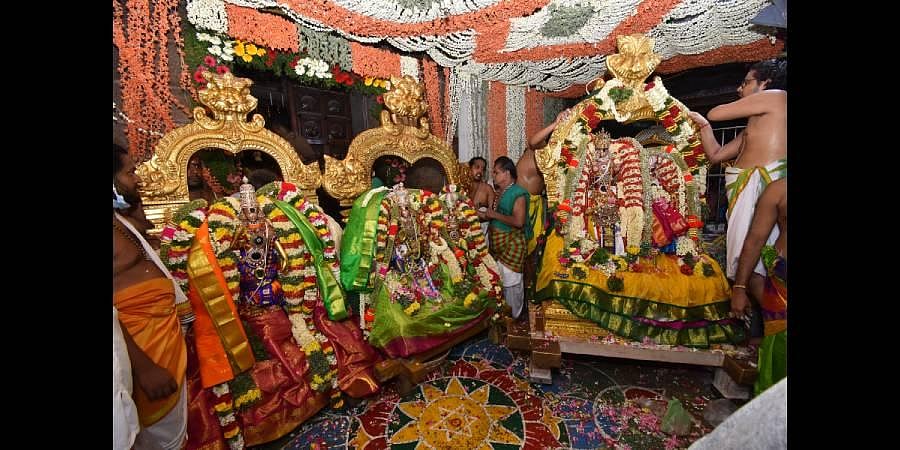 'Thirukalyanam' ritual held at Thiruparankundram Murugan temple in Madurai