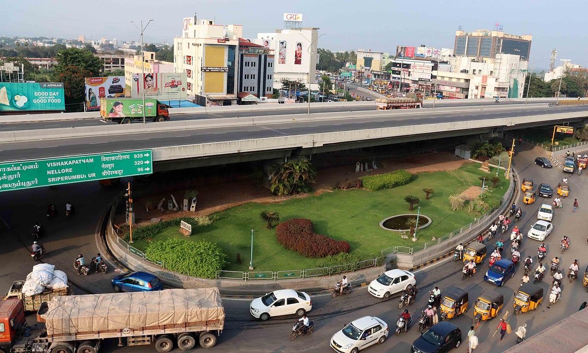 Changes in vehicular movement at Green Circle junction in Vellore city