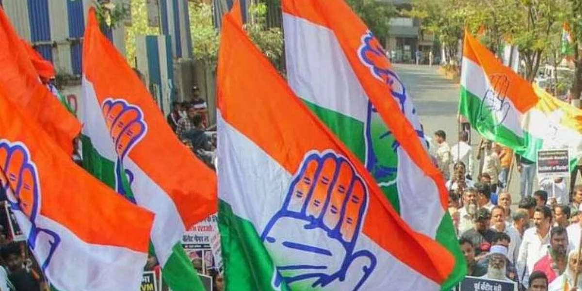 As Congress trails in Assembly polls, party workers stage protest ... As Congress trails in Assembly polls, party workers stage protest ...
