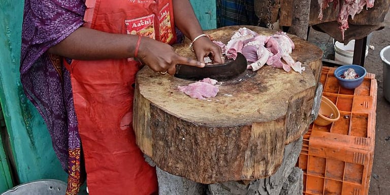 300 kg of stale meat seized from five Vijayawada shops