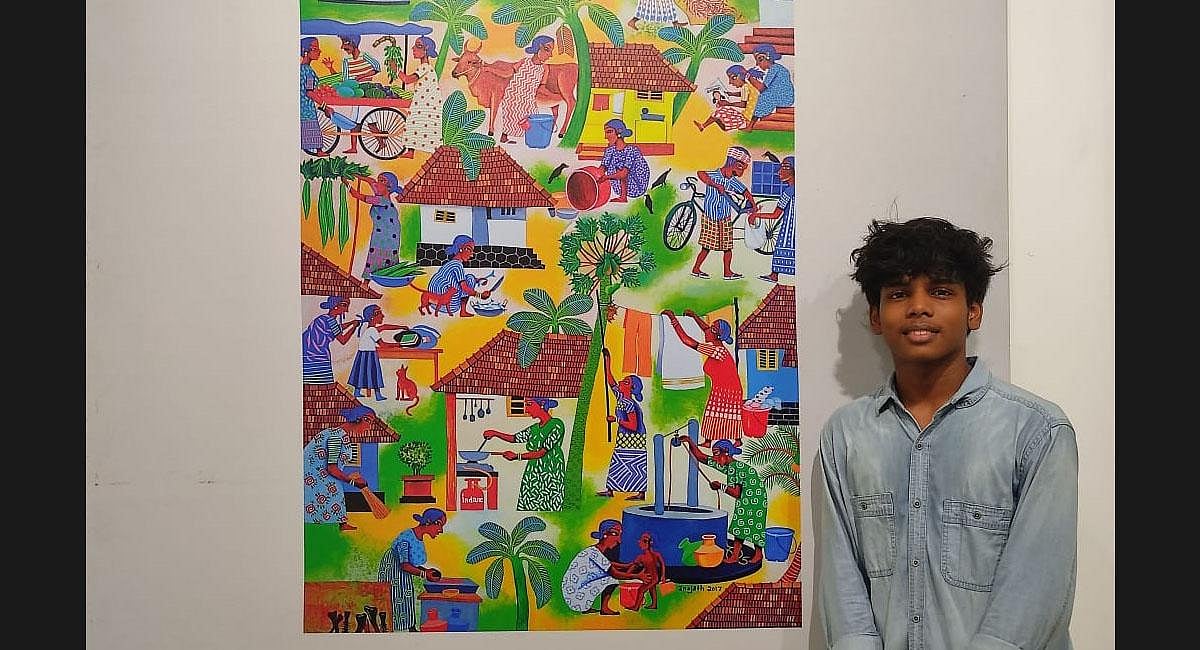 This young Kerala artist sees art in neighbourhood
