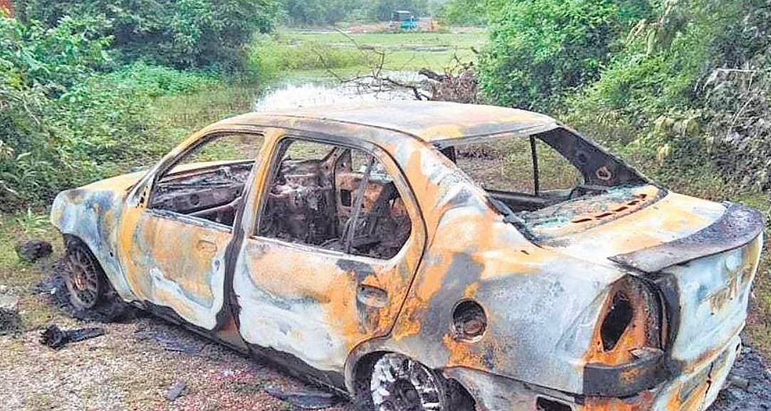 Udupi: Charred body in burnt car found