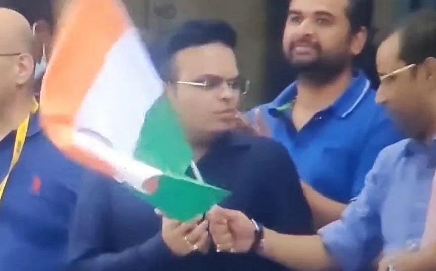 Opposition leaders slam BCCI secretary Jay Shah over national flag video