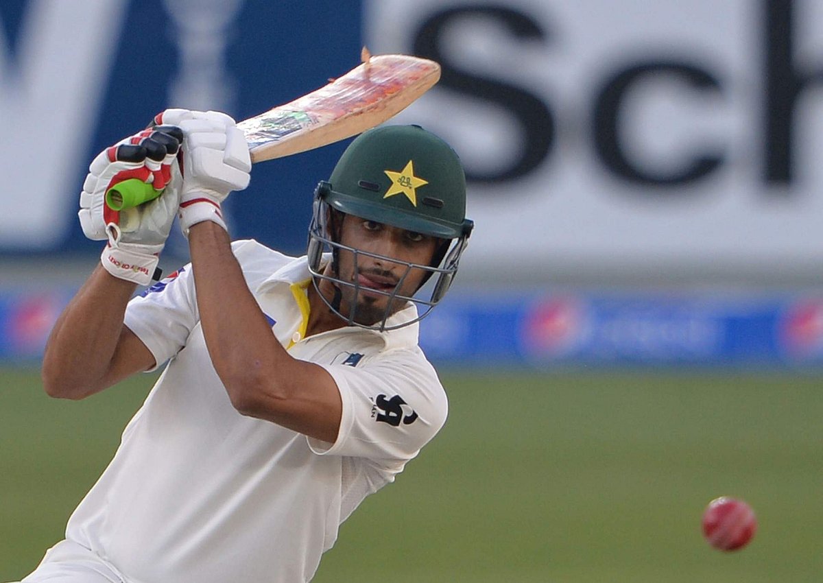 Pakistan's Shan Masood taken for scans after being hit on the head ...