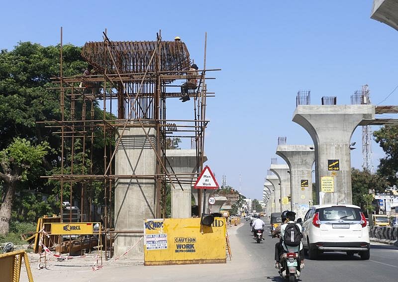 Coimbatore: Slow pace of Avinashi Road flyover work irks people
