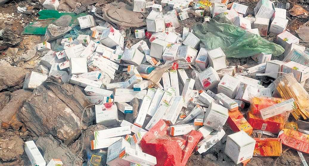 Mahanadi riverbank turns into dumping yard for expired drugs
