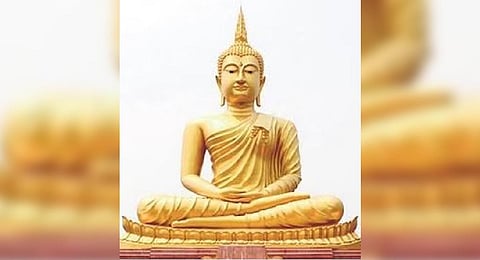 Buddhists take part in Dhamma Deepotsavam at Buddhavanam
