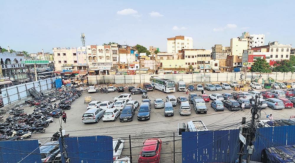 Streets around Dharmapuri bus stand turn parking lots