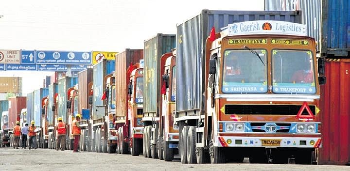 6.5 lakh heavy vehicles off the roads following stir by state lorry ...