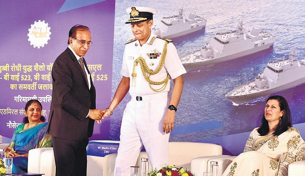 Three anti-submarine warfare ships for Indian Navy launched at Kochi ...