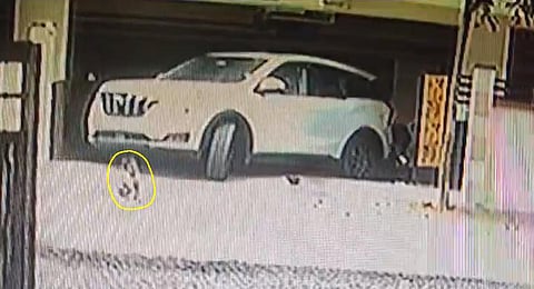 CCTV footage reveals car ran over 3-year-old
