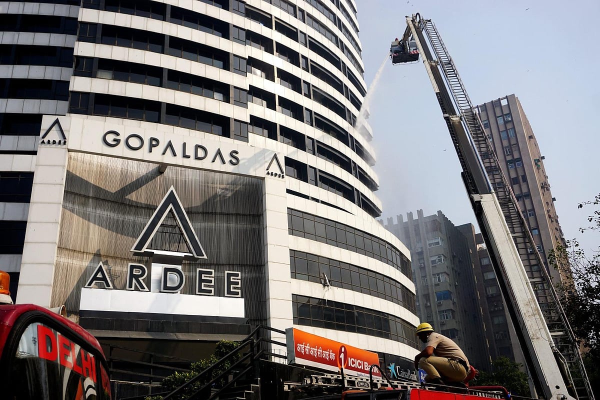 Fire breaks out in Delhi's Gopaldas Bhawan building