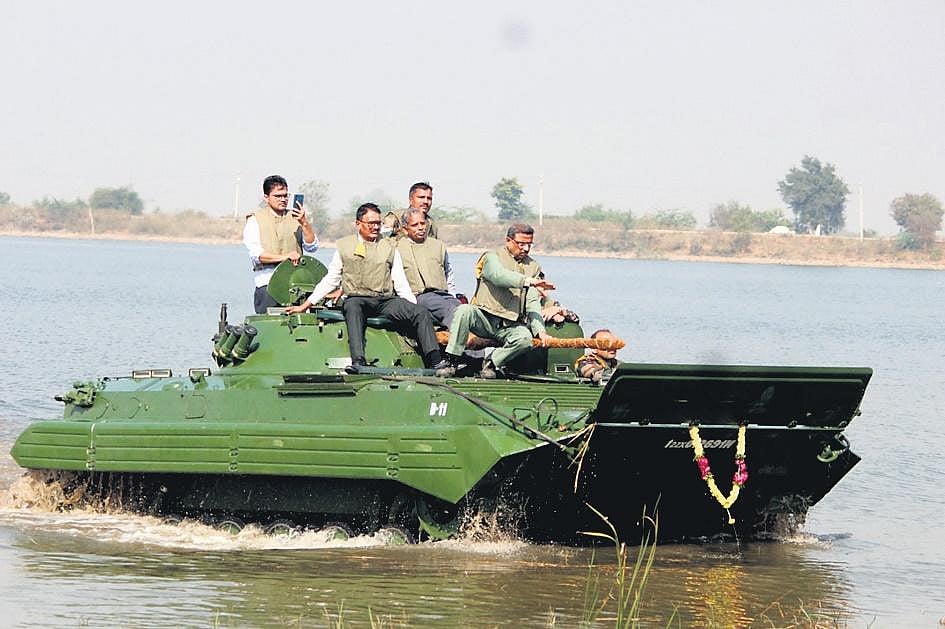 Amphibious battle tanks with Russian technology tested in Telangana's ...