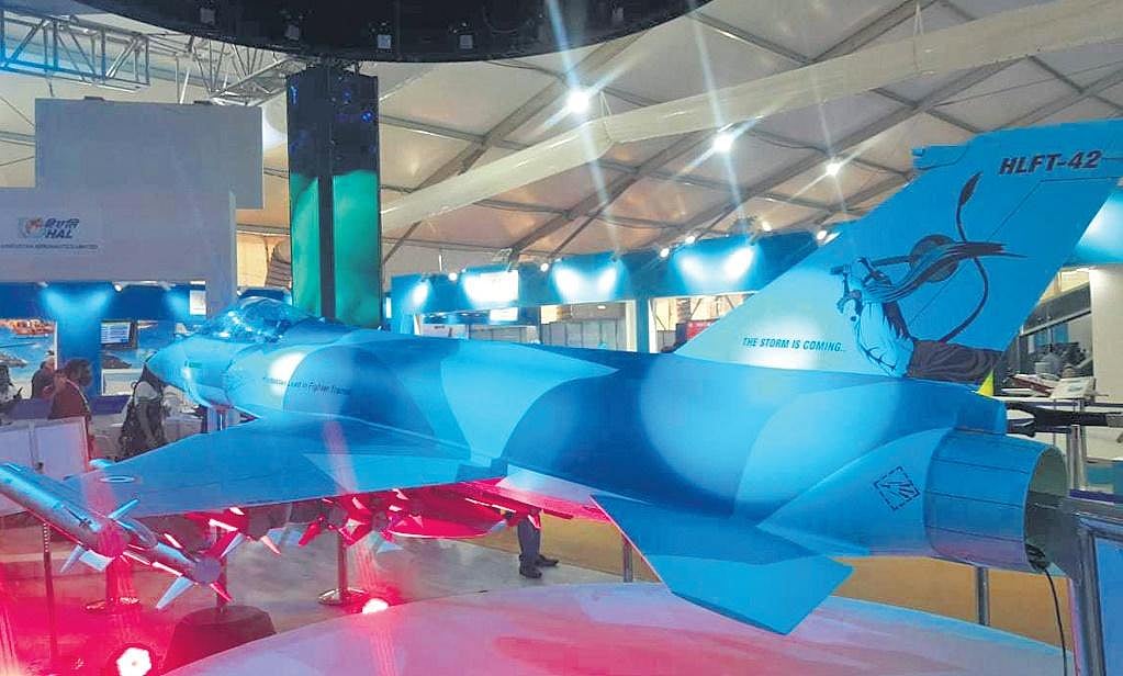 Hindustan Aeronautics unveils supersonic jet trainer model