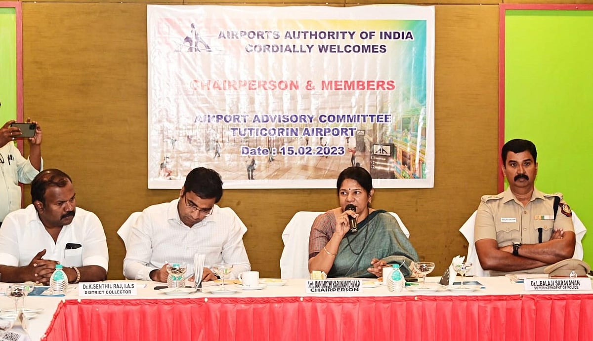 Thoothukudi airport's terminal block to function from December, says Kanimozhi