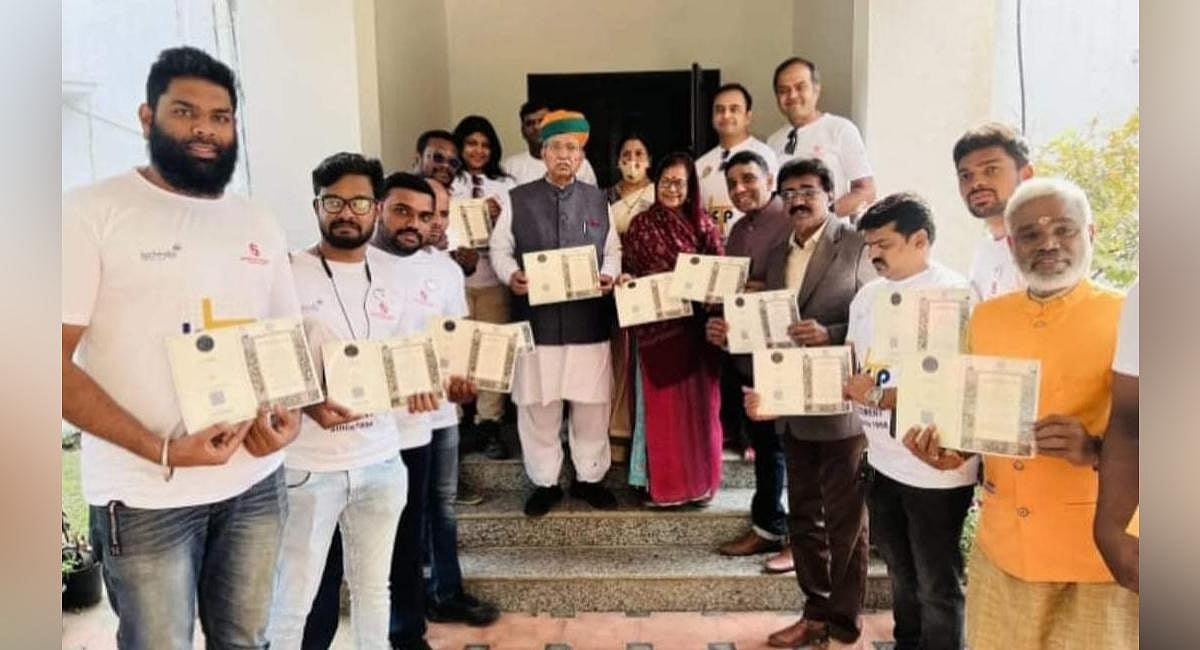 Union minister Arjun Ram Meghwal joins awareness rally