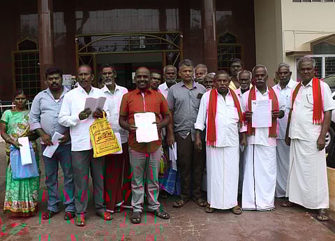 Kayathar farmers urge to return farmlands taken by private trust in TN