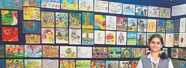 Class 7 student unleashes riot of colours